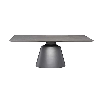 TAJİ RECTANGULAR DİNİNG TABLE, GREY CERAMİCTİTANİUM BASE | Sandalye Gurusu